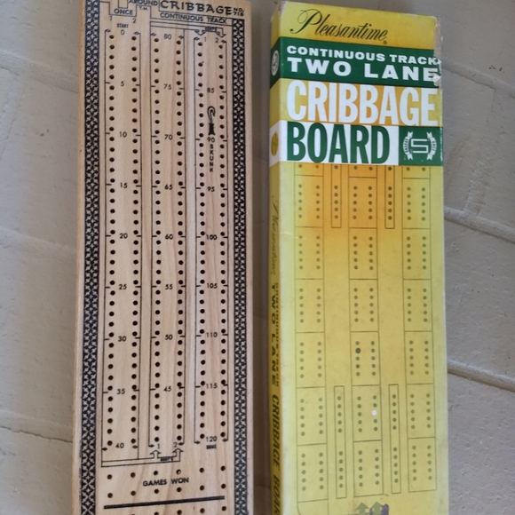 Other | Vintage Continuous Track Cribbage Board Game | Poshmark